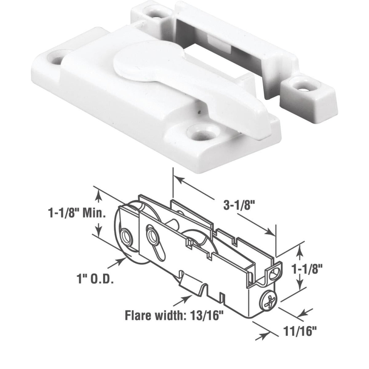 Prime-Line Vinyl Framed Sliding Window Sash Lock - Monterey, TN ...